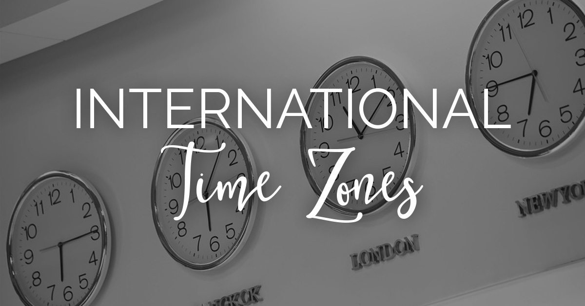 CCRA | Complete List of Time Zones for Travel Agents