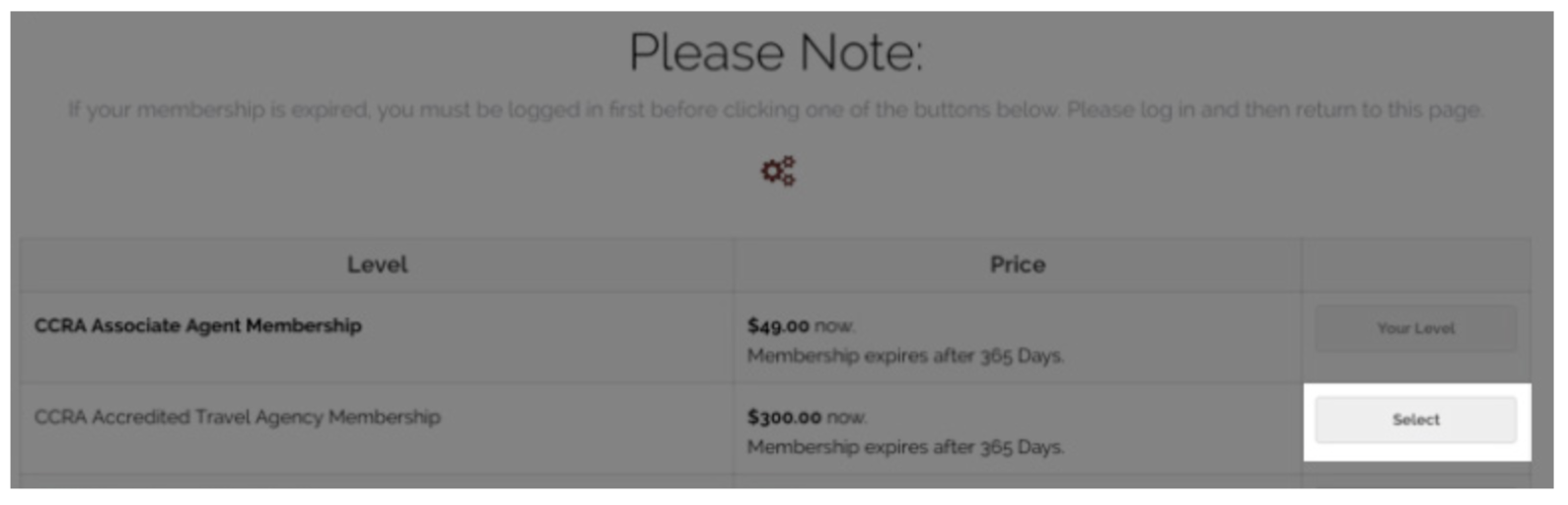 How do I change or upgrade my membership level? | CCRA